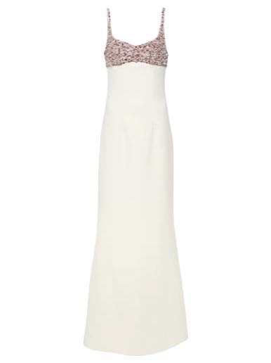 SAFIYAA LONDON Beatriz Embellished Gown - White