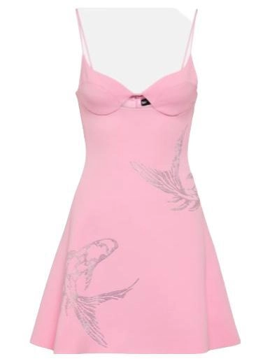 David Koma Embellished Mini Dress - Pink