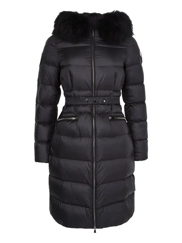 Moncler Boedic Down Jacket With Fur Hood - Black