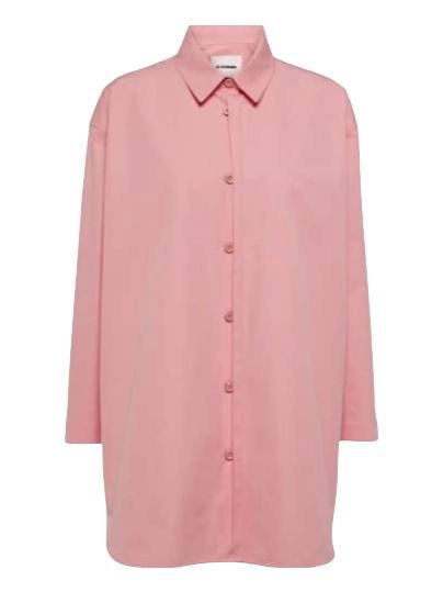 JIL SANDER Cotton Poplin Shirt - Pink