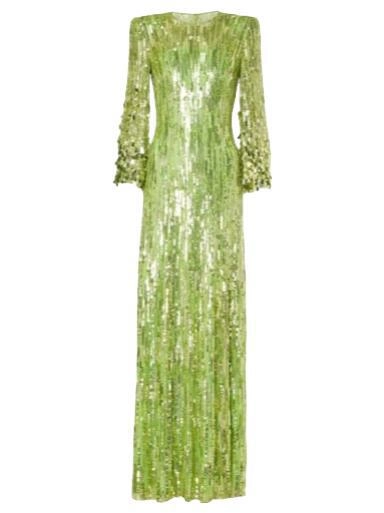 Jenny Packham Nymph Sequined Gown - Green