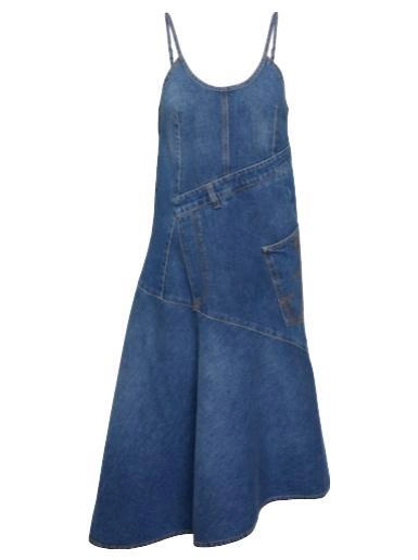 J.W.ANDERSON Asymmetric Denim Midi Dress - Blue