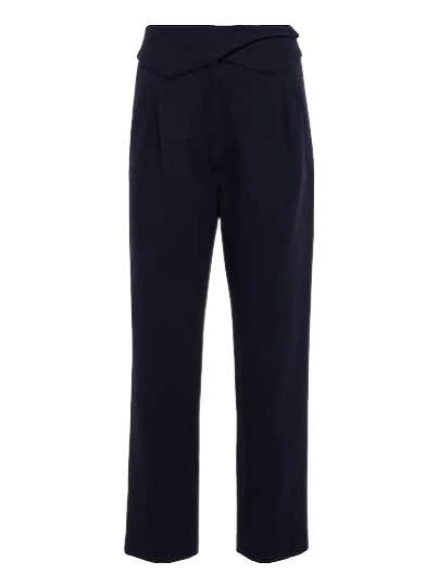 BLAZÉ MILANO Basque High-rise Virgin Wool Pants - Black