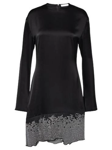 J.W.ANDERSON Deconstructed Satin Minidress - Black