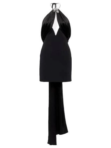 David Koma Embellished Halter-neck Mini Dress - Black