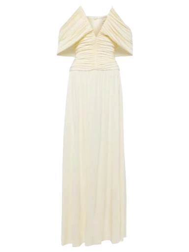 Magda Butrym Off-shoulder Gathered Maxi Dress - White