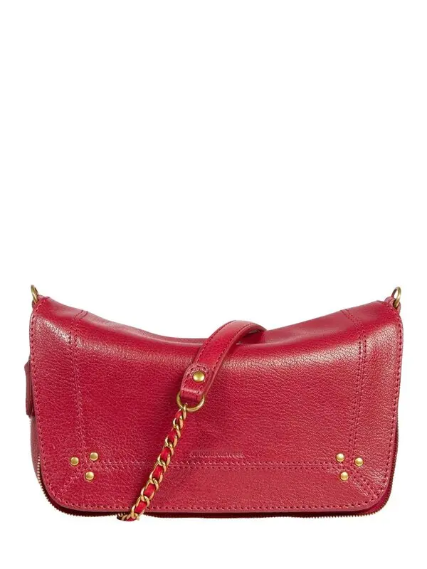Jérôme Dreyfuss Crossbody Bag With Chain Decoration - Red