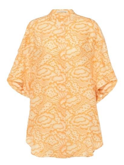 Stella McCartney Printed Silk Blouse - Nude
