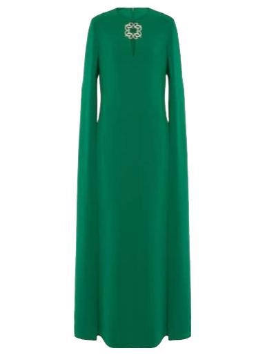 Elie Saab Embellished Cady Gown - Green