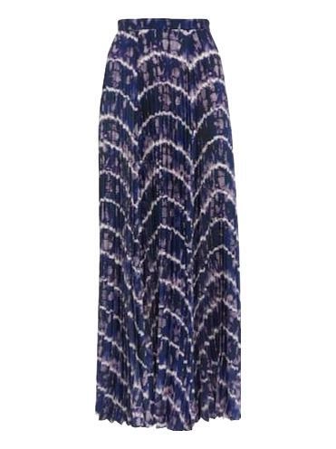 Altuzarra Sif Printed Pleated Maxi Skirt - Black