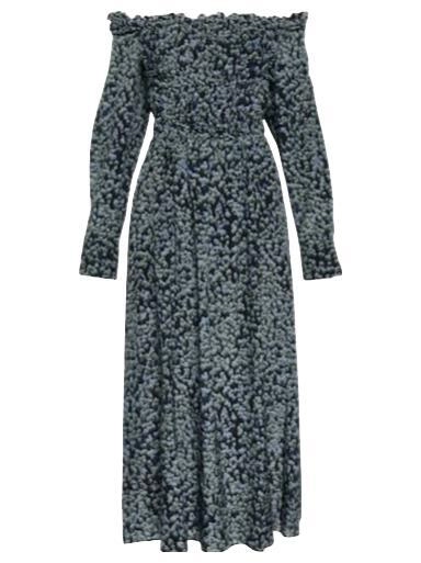 Altuzarra Lillian Printed Silk Midi Dress - Black
