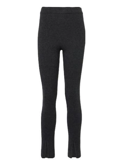 Magda Butrym Ribbed-knit Cashmere Slim Pants - Black