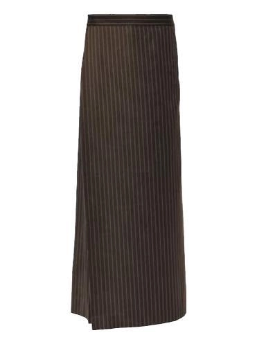 JEAN PAUL GAULTIER Maxi Skirt With Tattoo Pinstripe - Black