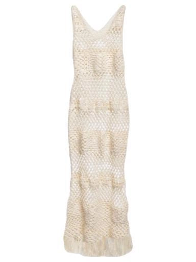 Dodo Bar Or Dmitry Crochet Maxi Dress - Nude