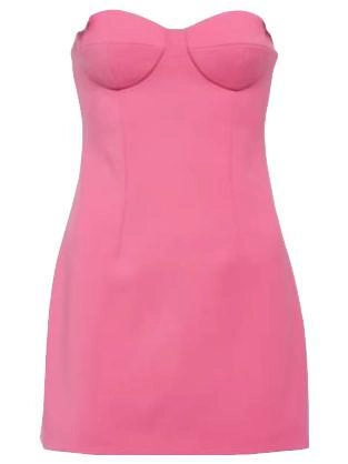 AREA Embellished Wool Mini Dress - Pink