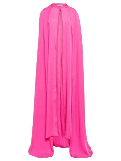 SAFIYAA LONDON Draped Chiffon Cape Gown - Pink