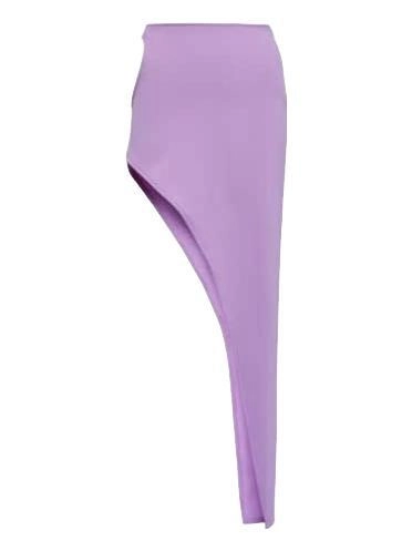 David Koma Asymmetrical Wool Maxi Skirt - Purple