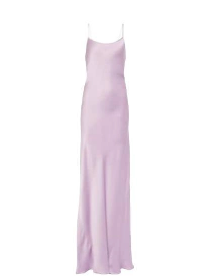 Victoria Beckham Satin Gown - Purple