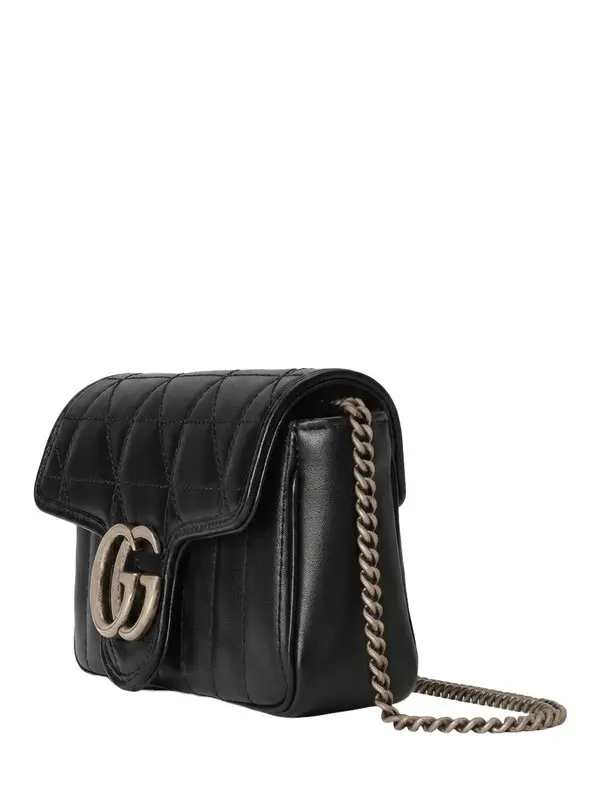 Gucci Gg Marmont Super Mini Bag - Black