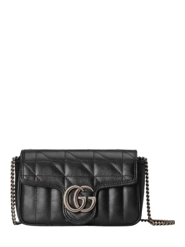 Gucci Gg Marmont Super Mini Bag - Black