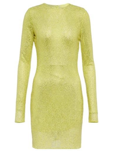Stella McCartney Crystal Embellished Mini Dress - Green