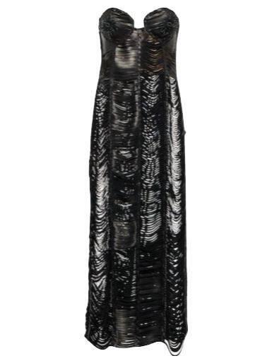 Magda Butrym Sleeveless Midi Dress With Slit Detail - Black