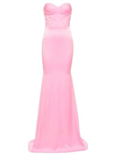 Alex Perry Barkley Strapless Satin Crêpe Gown - Pink