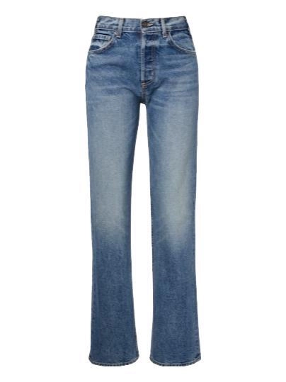 NILI LOTAN Briana Straight Jeans - Blue