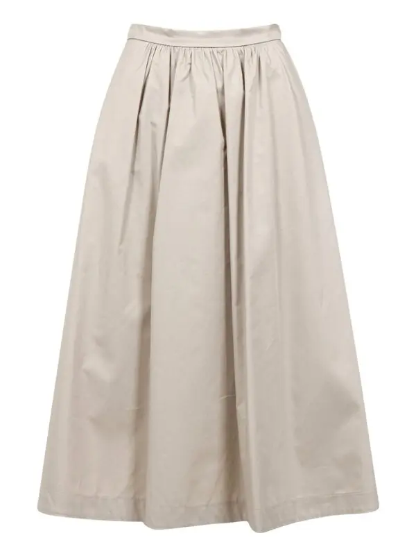 KAOS Flared Midi Skirt - Nude