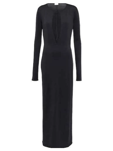 Magda Butrym Cutout Silk Maxi Dress - Black
