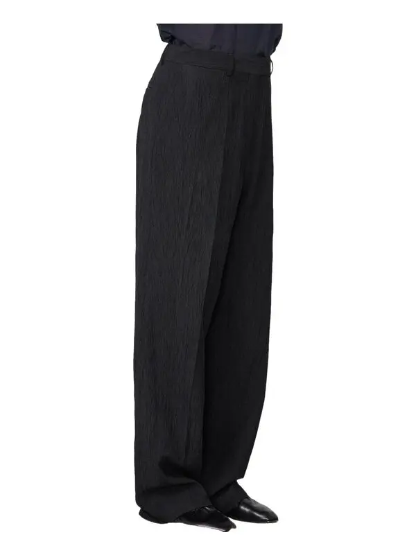Officine Générale Tailored Wide-leg Trousers - Black