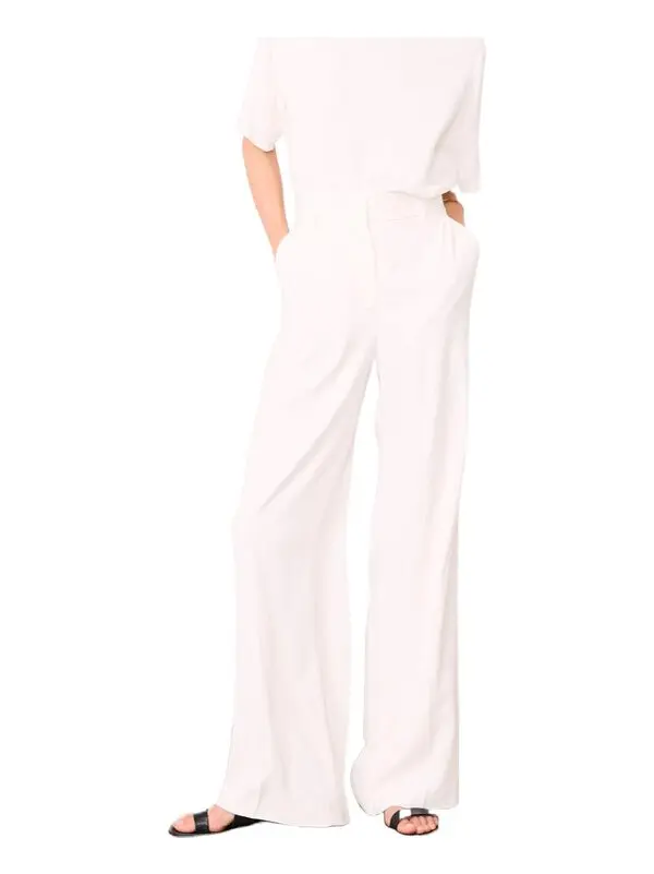 Officine Générale Wide Leg Pants With Belt Loops - Pink