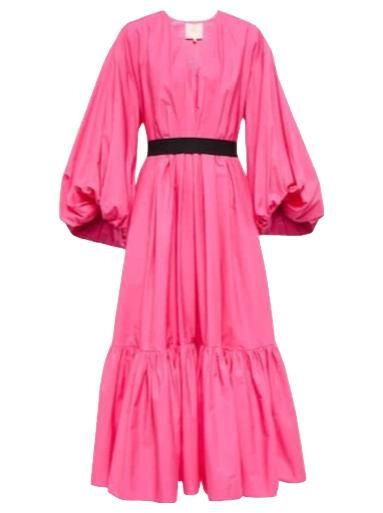 ROKSANDA Zaineb Belted Poplin Gown - Pink