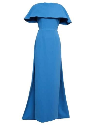 EMILIA WICKSTEAD Liza Crepe Gown - Blue