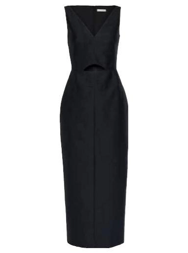 EMILIA WICKSTEAD Illyse Floral Midi Dress - Black