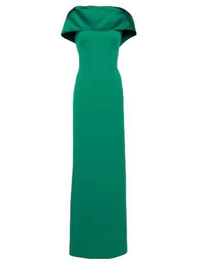 SAFIYAA LONDON Inaya Crepe Gown - Green