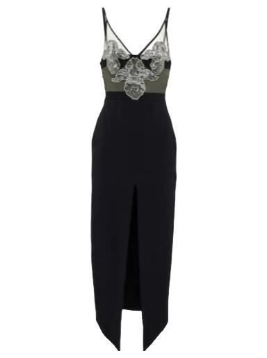 David Koma Embellished Midi Dress - Black