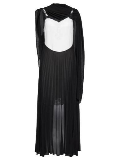 CHRISTOPHER KANE Mrs Robinson Lace-trimmed Midi Dress With Cape - Black