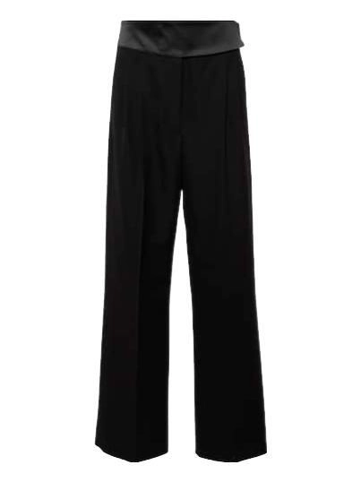 Stella McCartney Wool Tuxedo Pants - Black