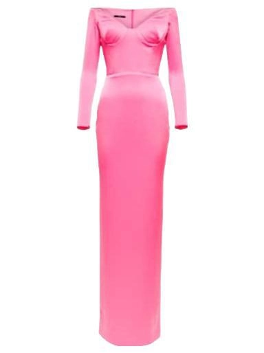 Alex Perry Merrit Off-shoulder Maxi Dress - Pink