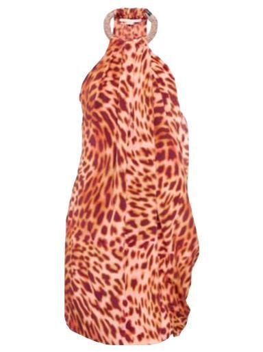 Stella McCartney Printed Halterneck Mini Dress - Red