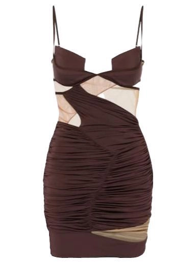 NENSI DOJAKA Draped Mini Dress - Red
