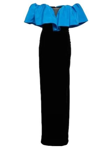 Monique Lhuillier Off-the-shoulder Taffeta Gown - Black