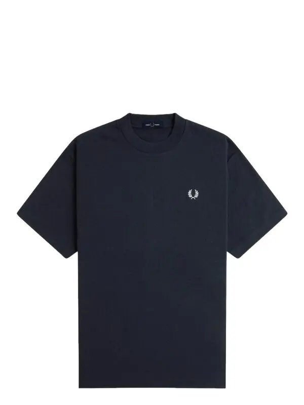 Fred Perry Embroidered-logo Cotton T-shirt - Navy