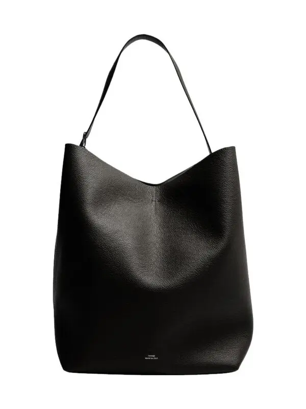 TOTEME Logo Hobo Bag - Black
