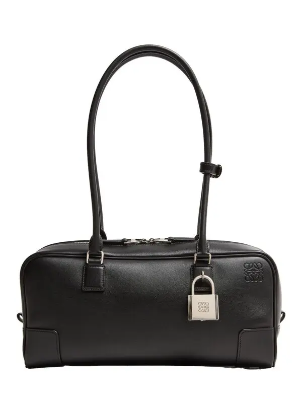 Loewe Amazona 23 Bag In Shiny Calfskin - Black