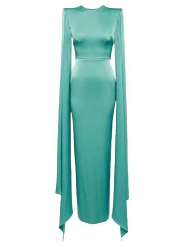 Alex Perry Bennett Satin Gown - Blue