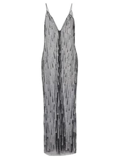 RODARTE Embellished Sheer Maxi Dress - Gray