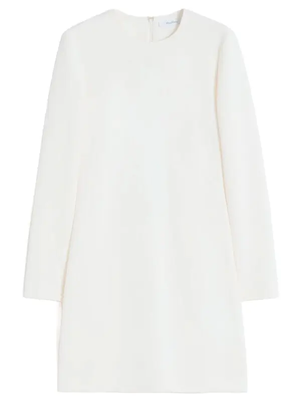 Max Mara Short Scuba Jersey Dress - Ivory