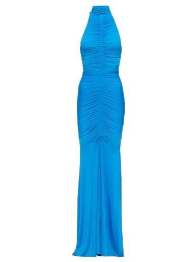 Alex Perry Lark Ruched Gown - Blue
